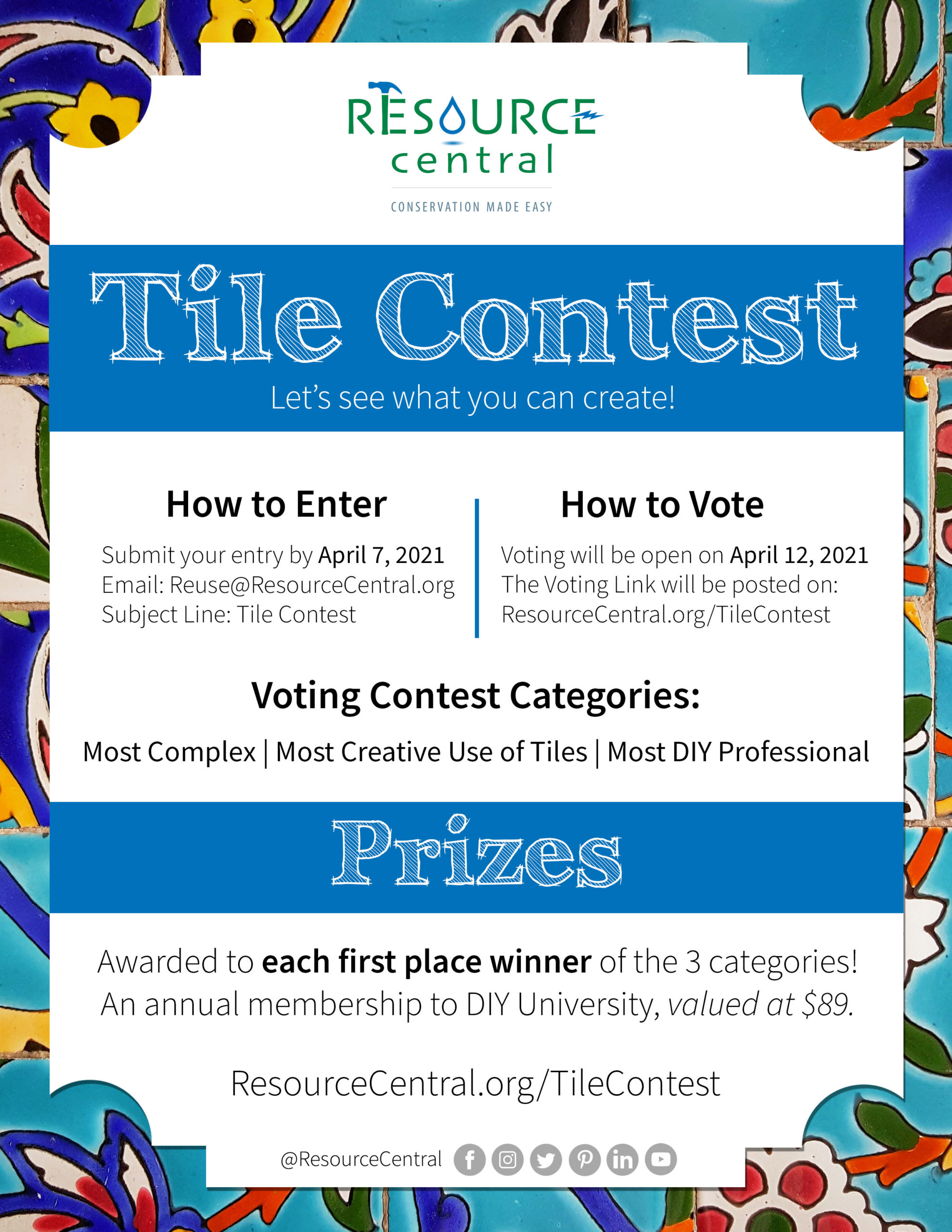 Tile Contest Entry Deadline - Resource Central